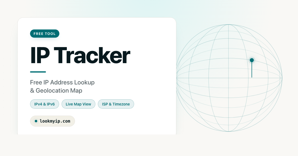 IP Lookup & IP Checker — Free IP Address Lookup Tool (2026)